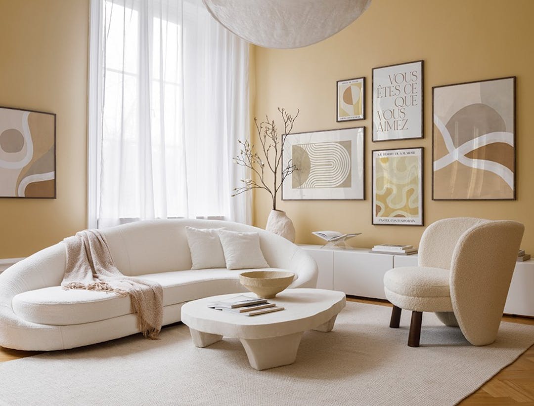 Warm Shapes No2 Poster