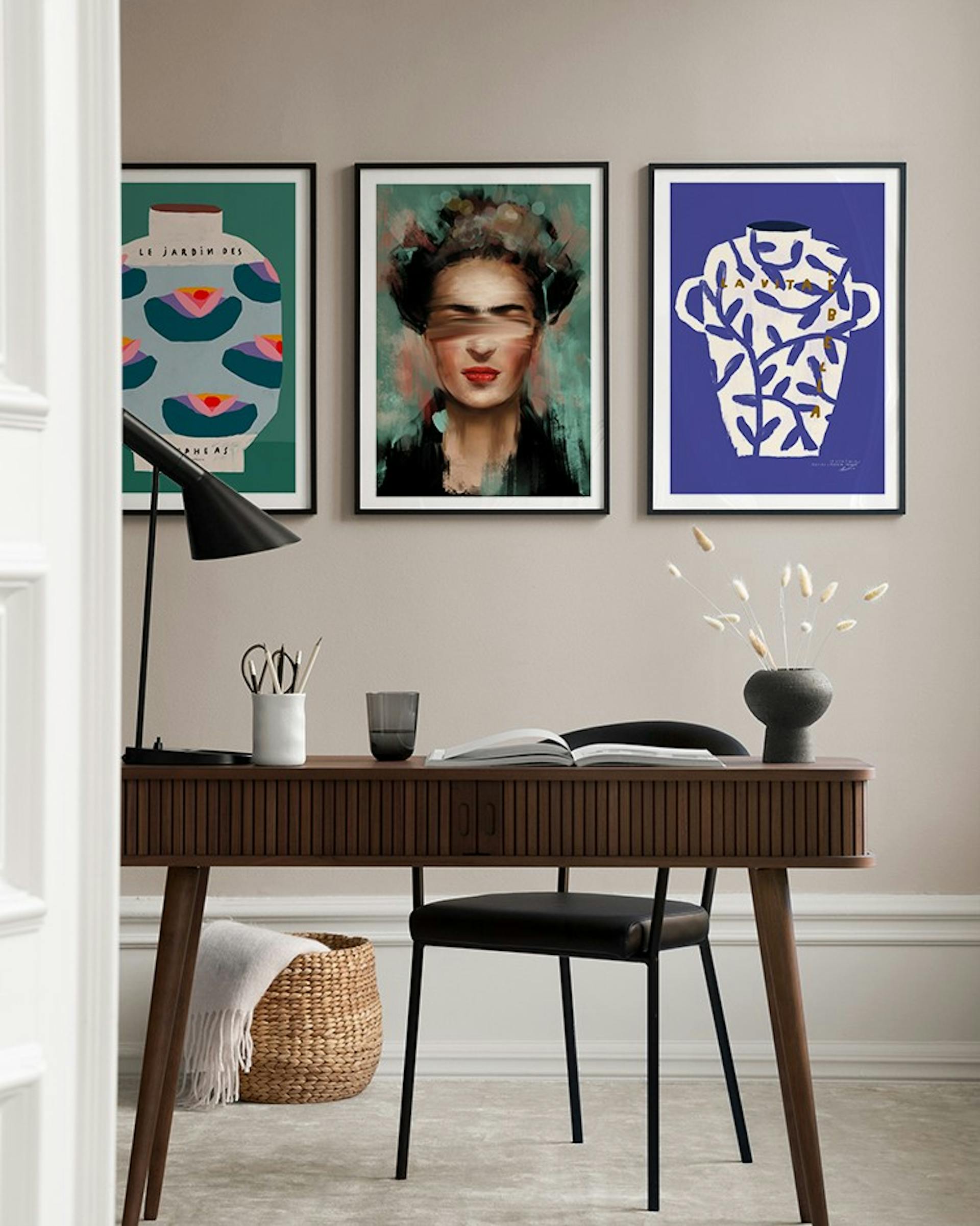 Color Touch gallery wall