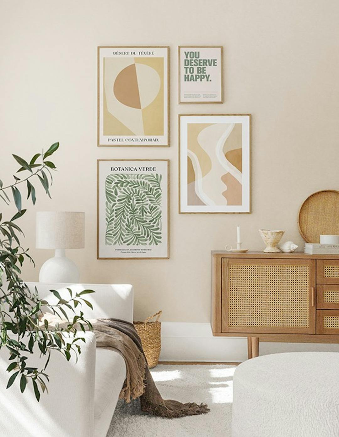 Warm Shapes No2 Poster