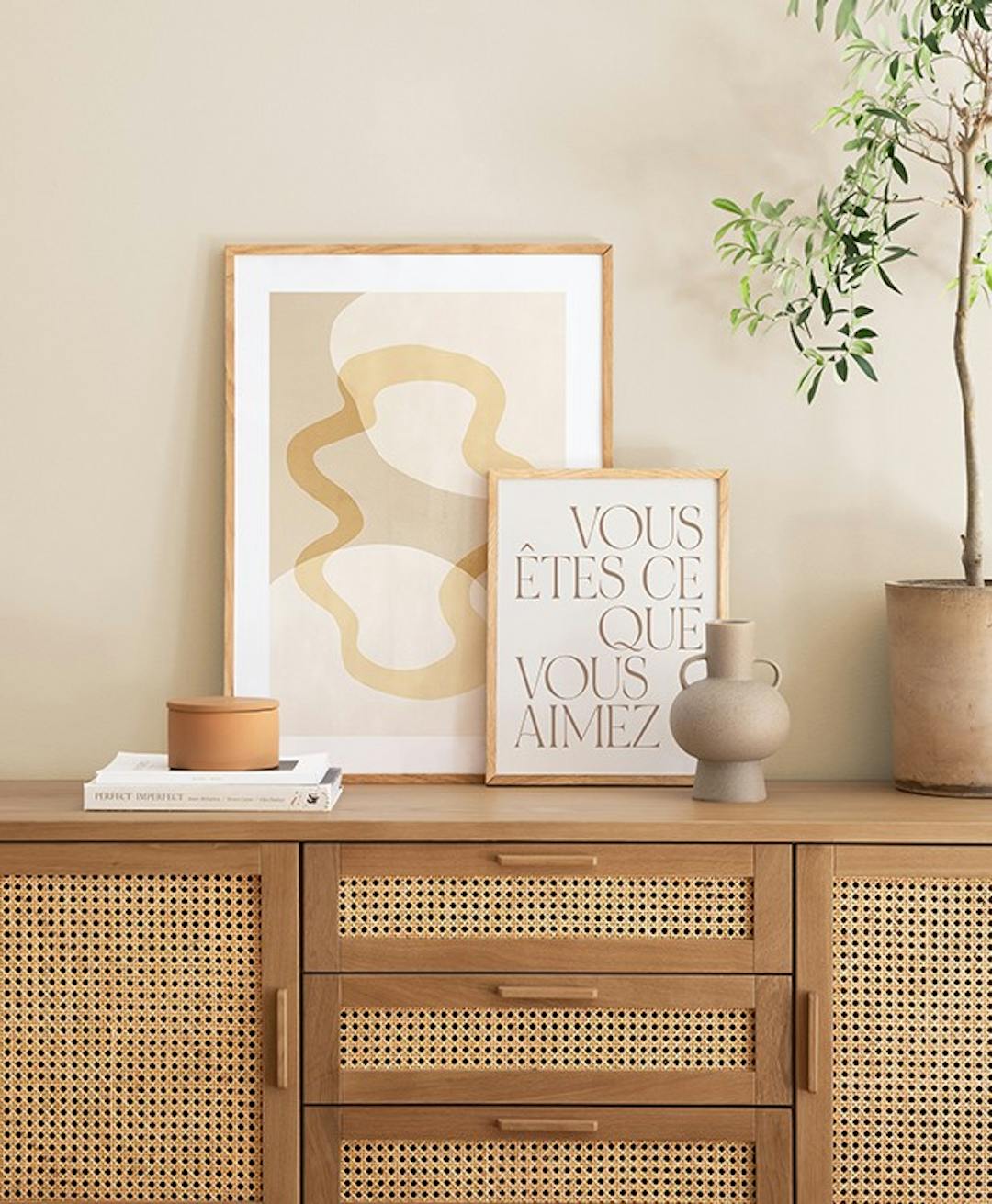 Warm Shapes No2 Poster