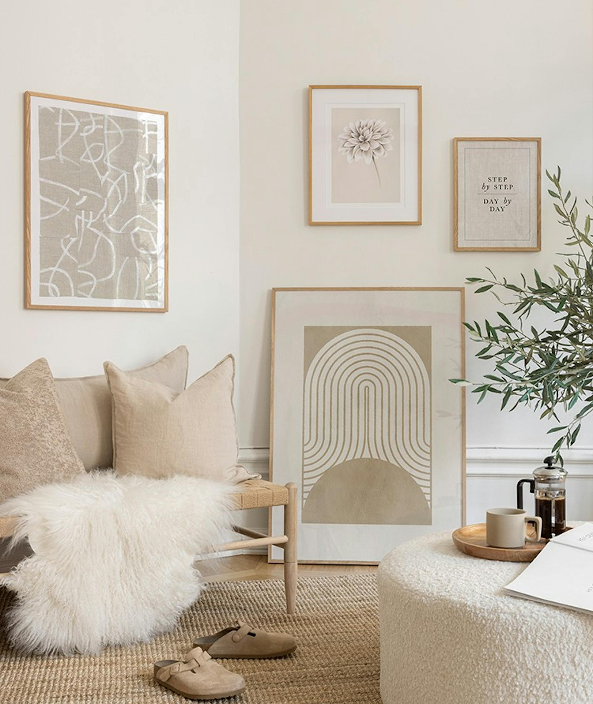 Line Art Patchwork Print