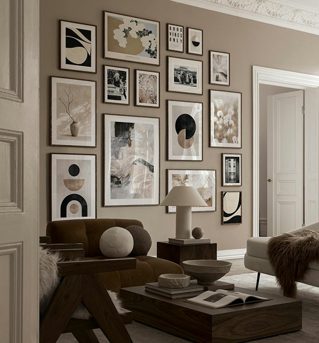 Warm Shapes No2 Poster