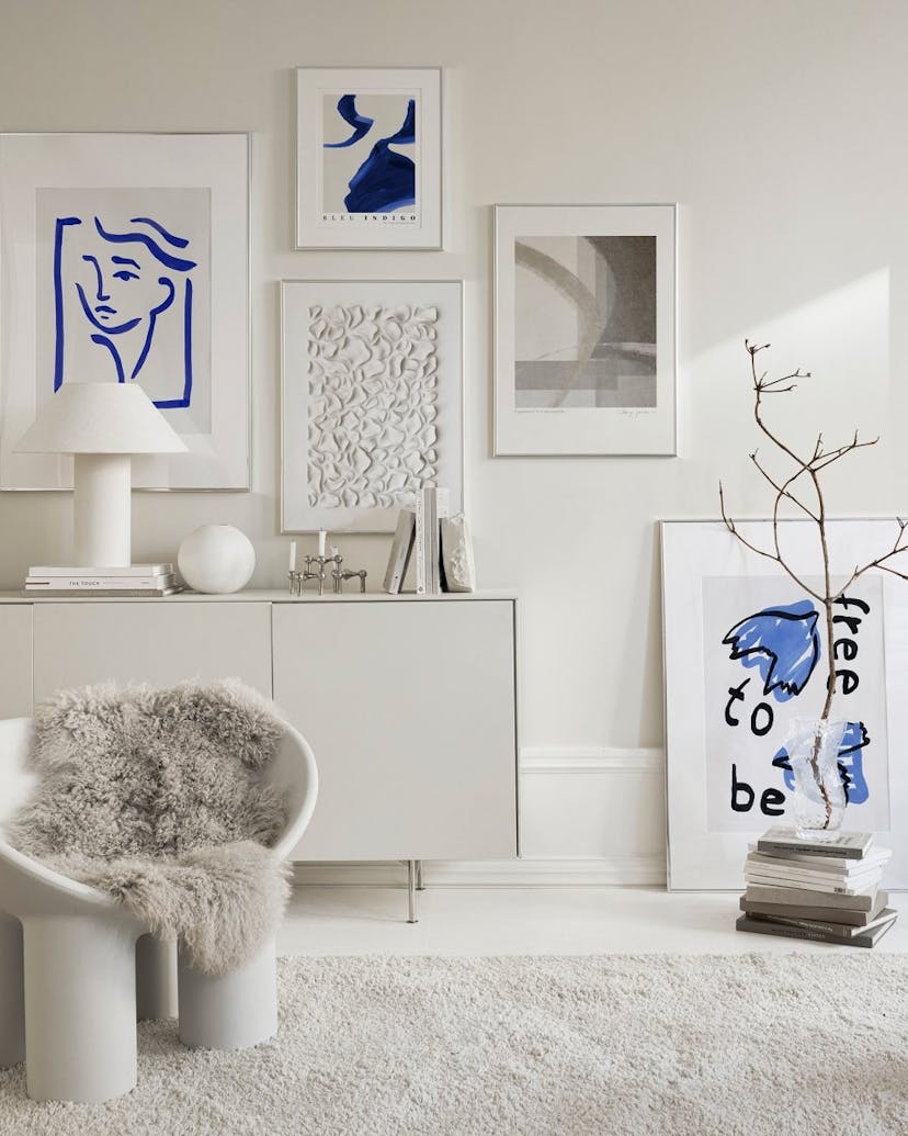 Line Art Patchwork Print