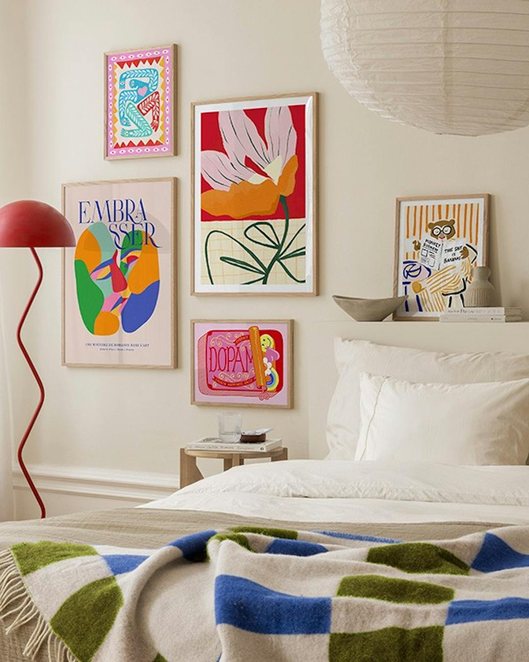 Dopamine prints gallery wall