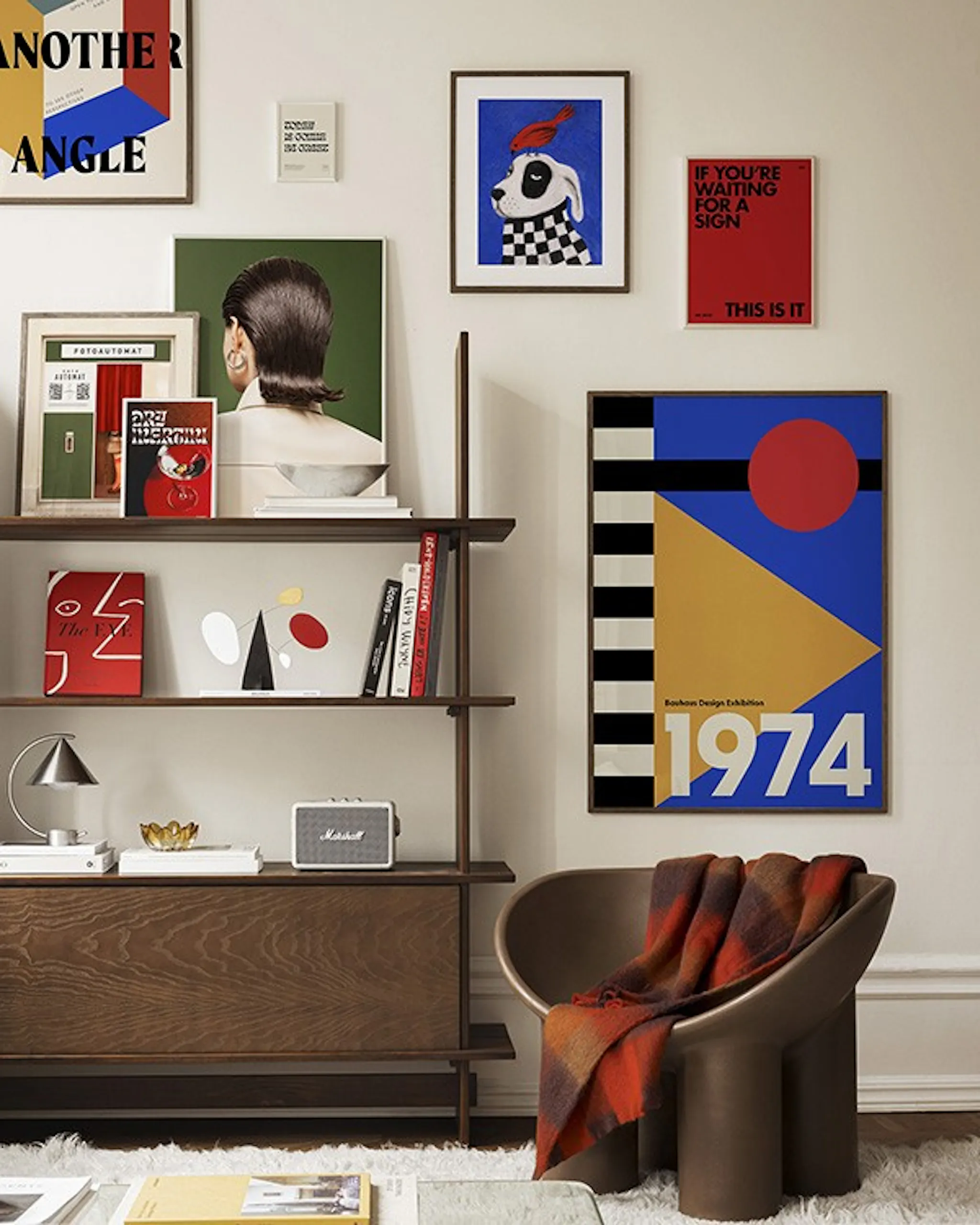 Joseph Schillinger - Key Blue Poster