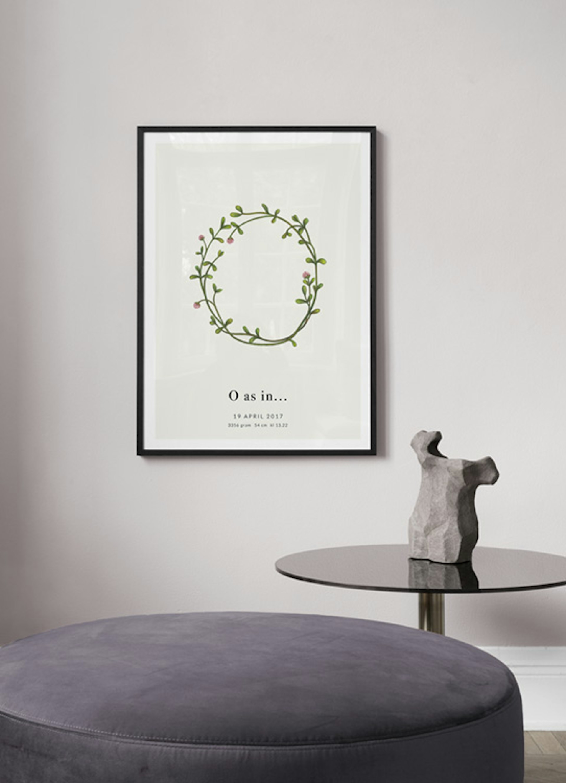 Botanic Letter O Personal Poster
