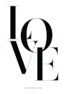 Love BW Personal Poster