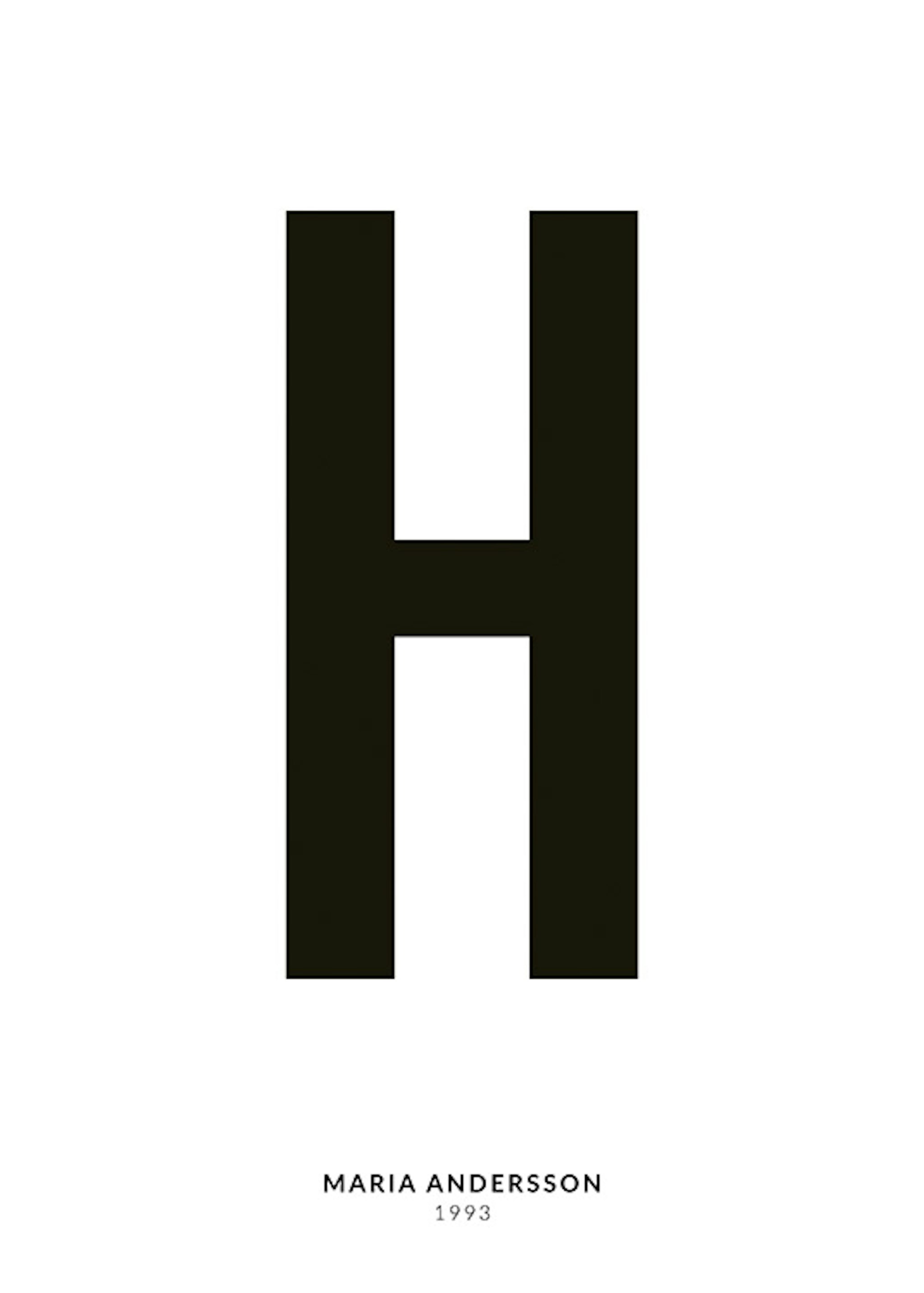 Arte com letras. Posters com as letras do alfabeto | Desenio.pt