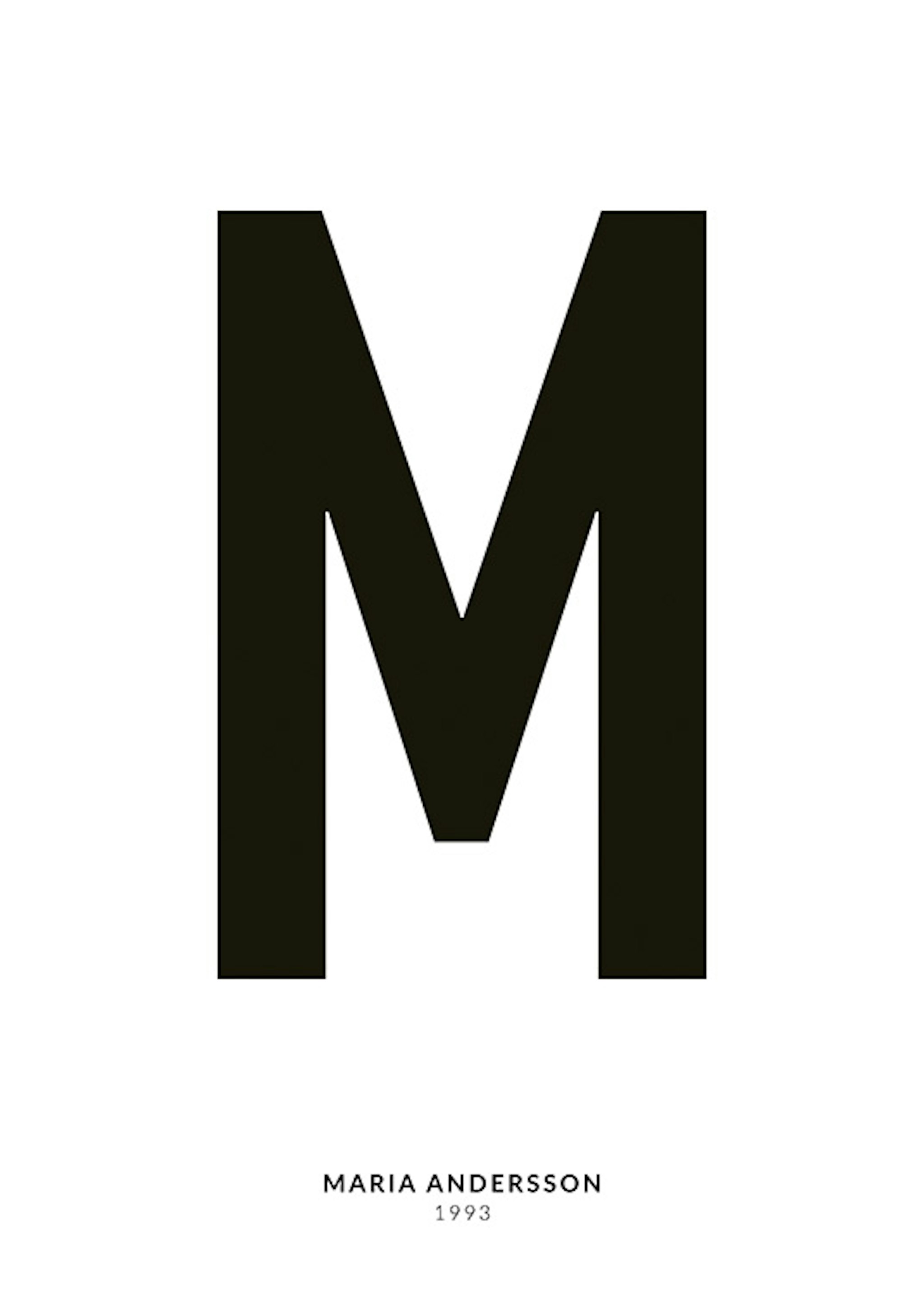 Arte com letras. Posters com as letras do alfabeto | Desenio.pt