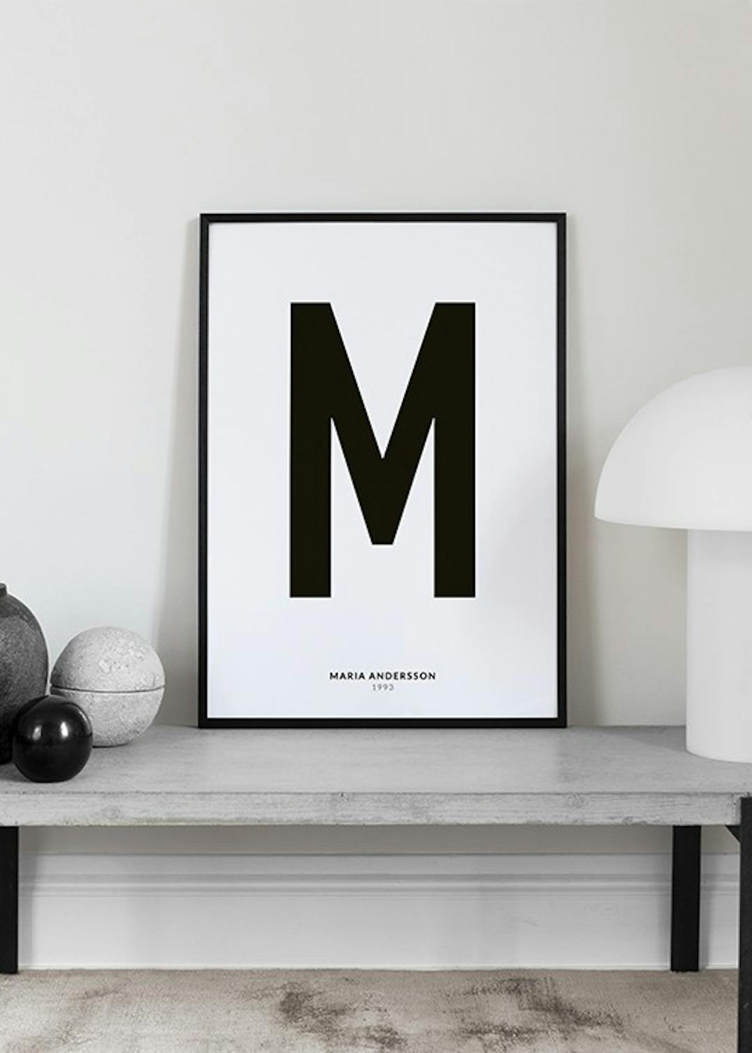 My Letter M Personal Poster