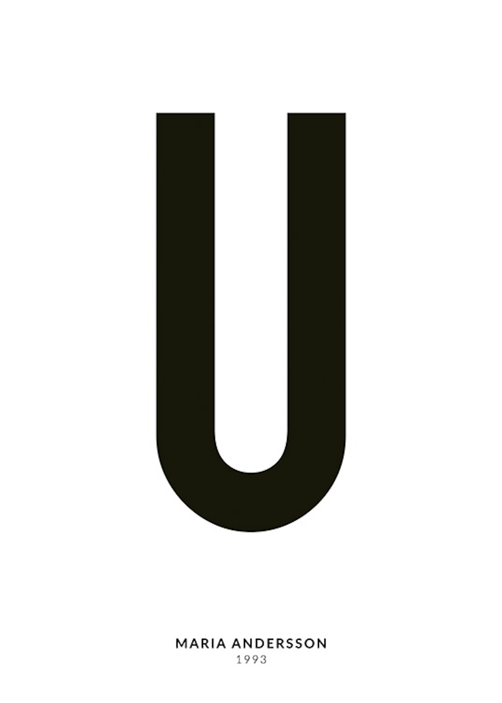 Arte com letras. Posters com as letras do alfabeto | Desenio.pt