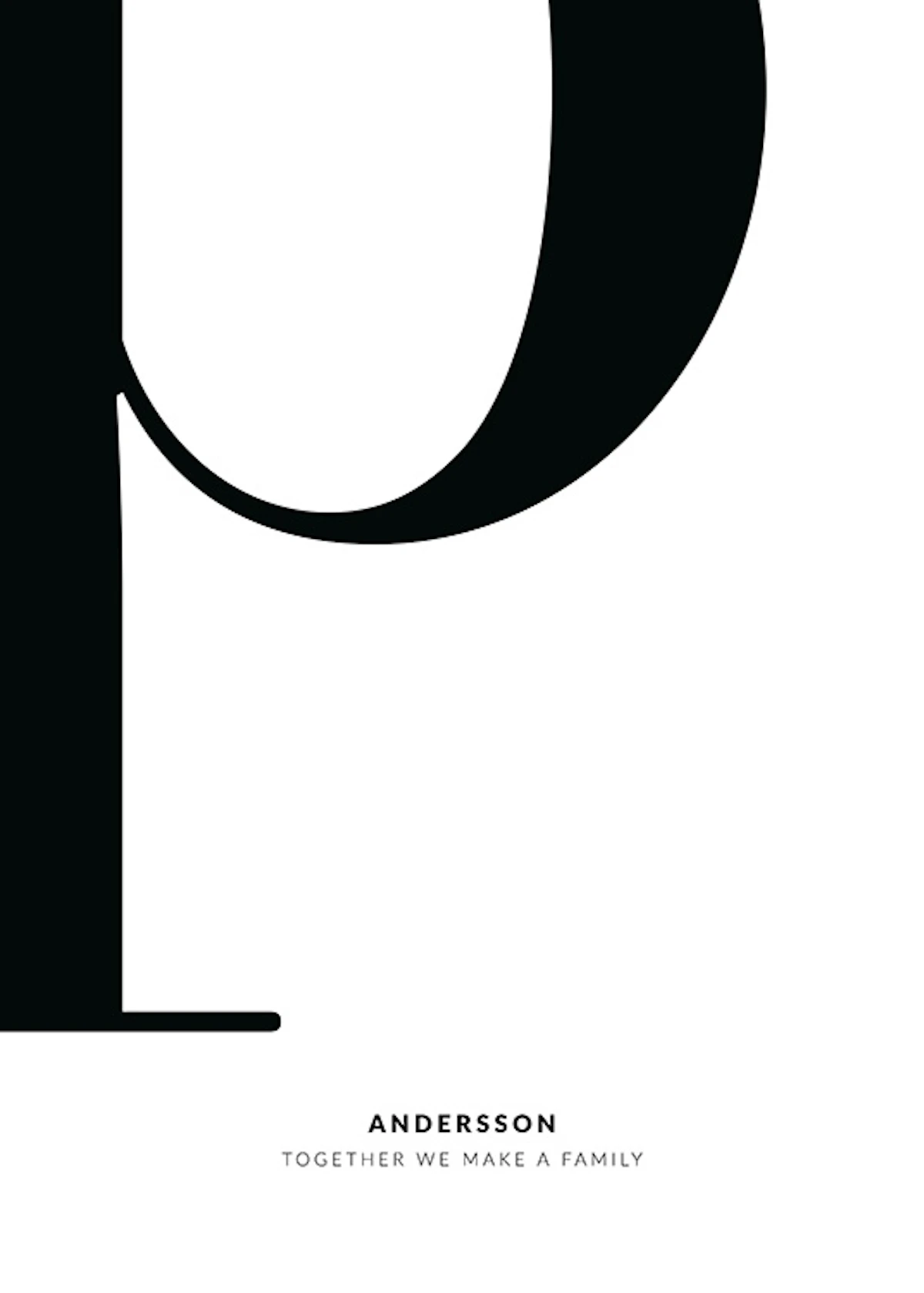 Letter P Personal Poster