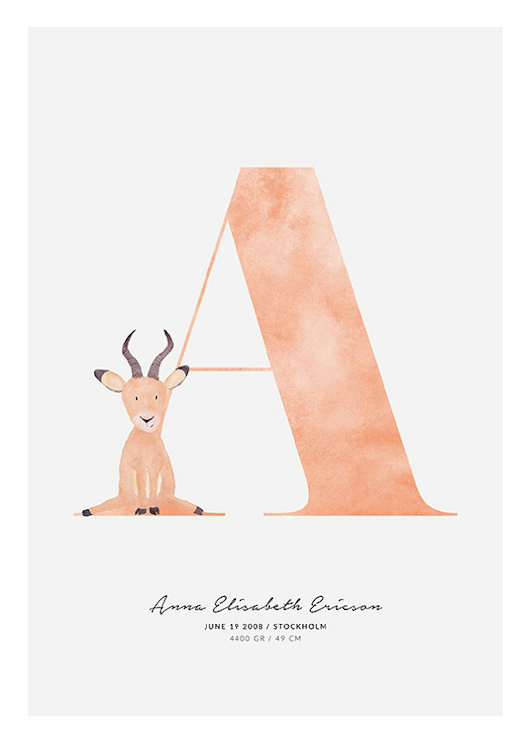Arte com letras. Posters com as letras do alfabeto | Desenio.pt