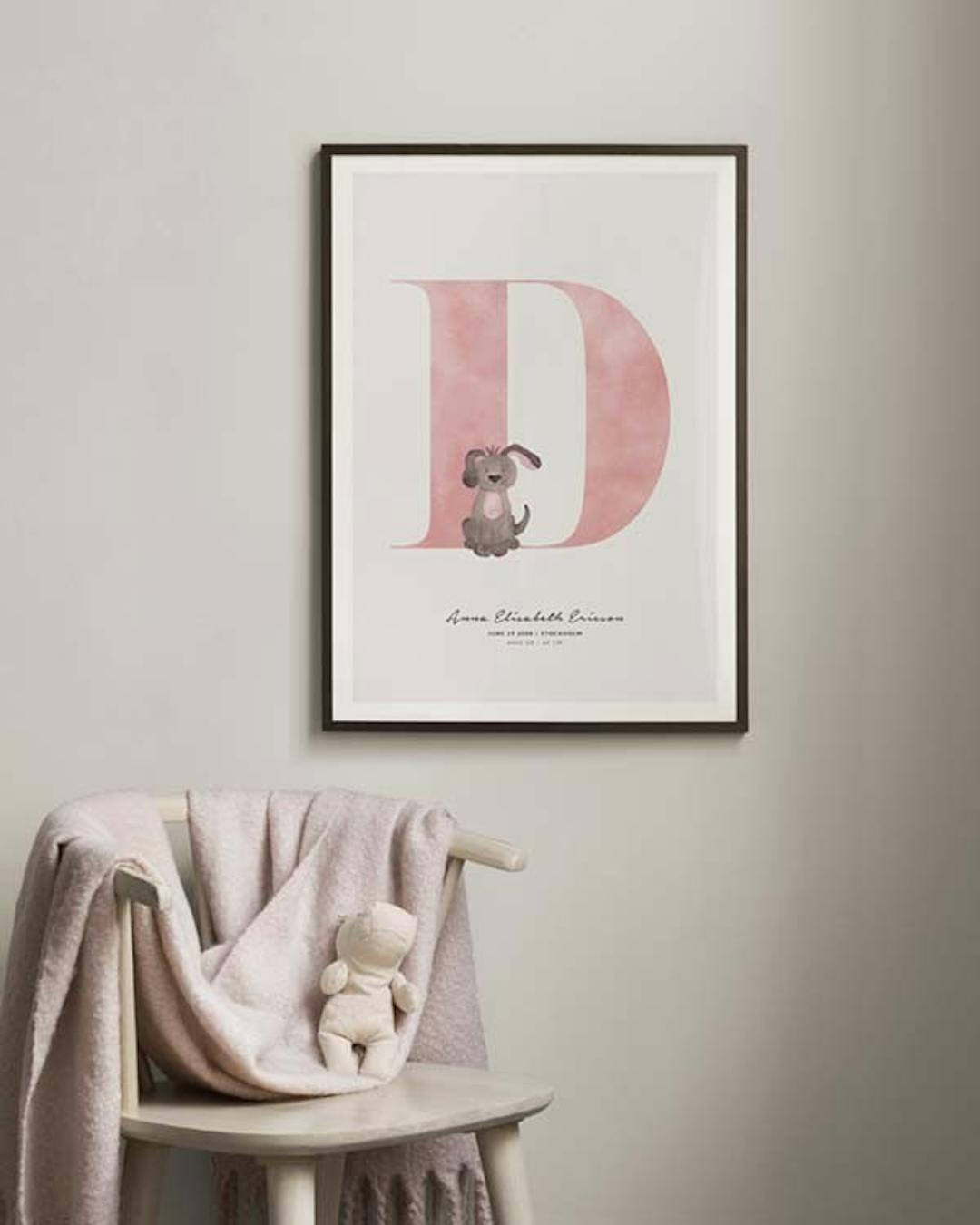 Kids Letter D Personal Poster