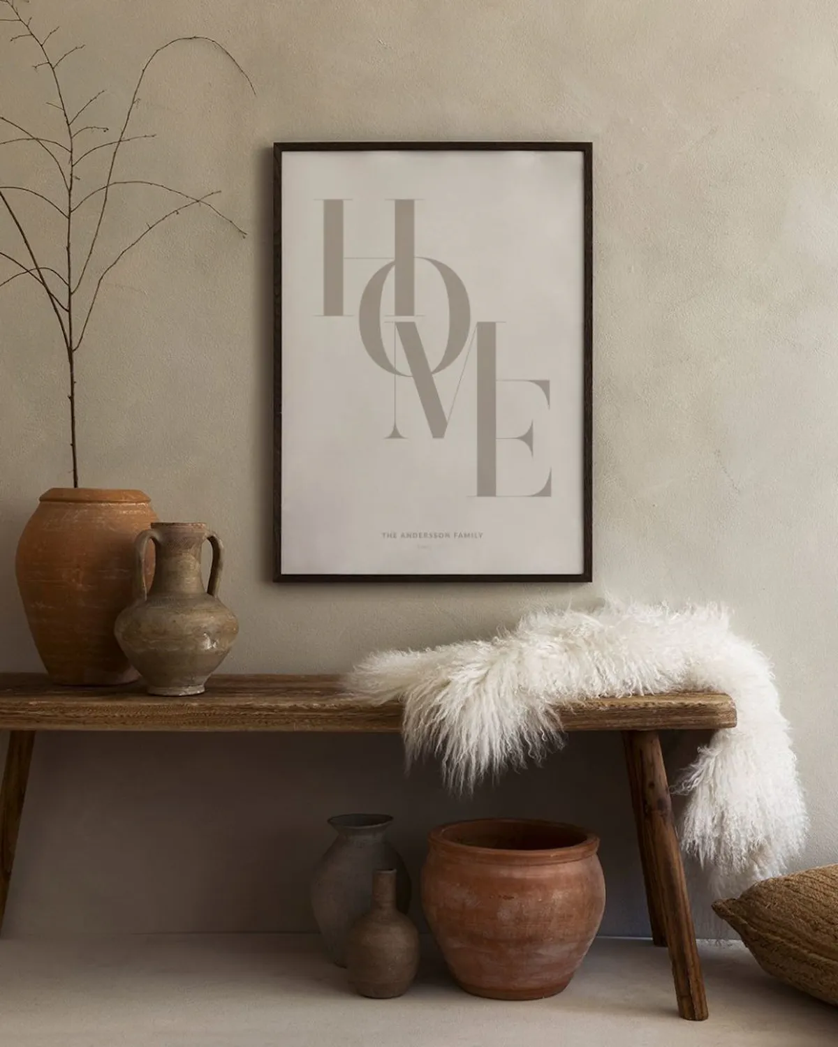 Home Beige Personal Poster