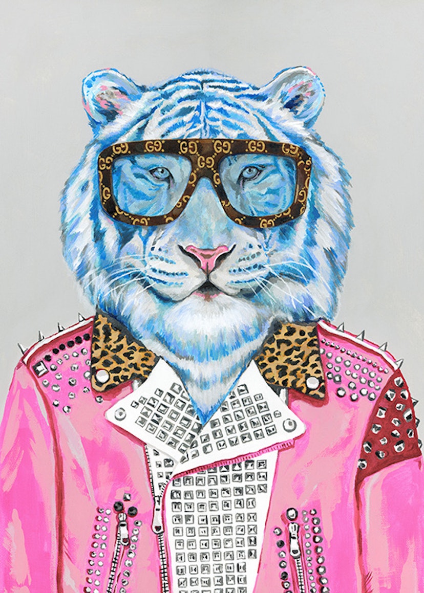 Artsy Leopard Poster