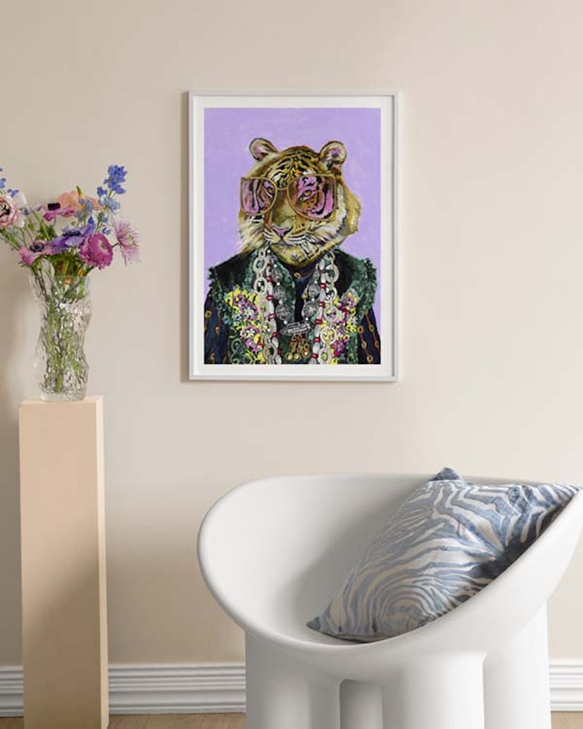 Artsy Bengal Tiger Poster