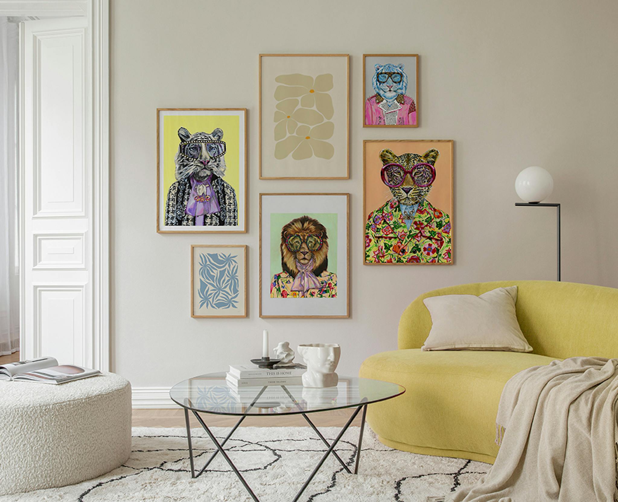 Artsy Leopard Affiche