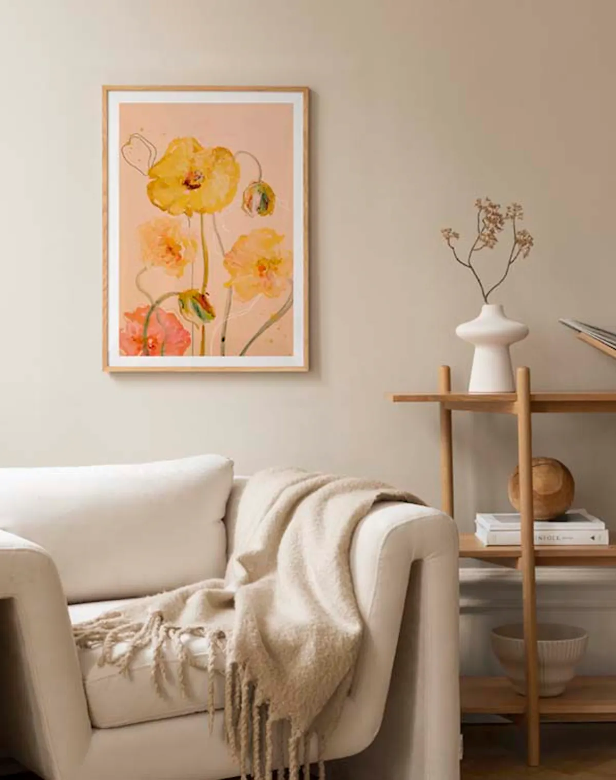 Poppy Peach Poster
