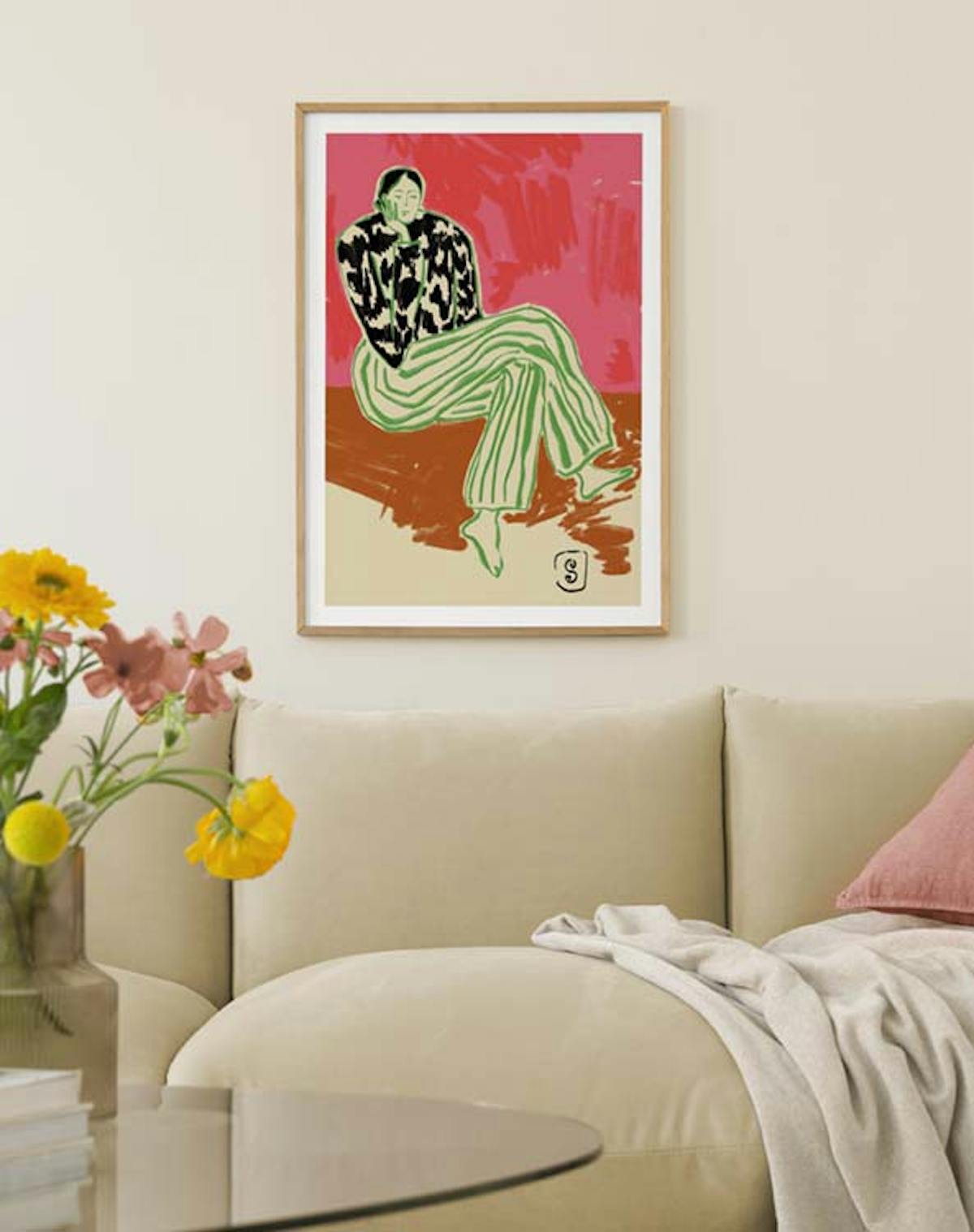 Calm Woman Portrait Poster