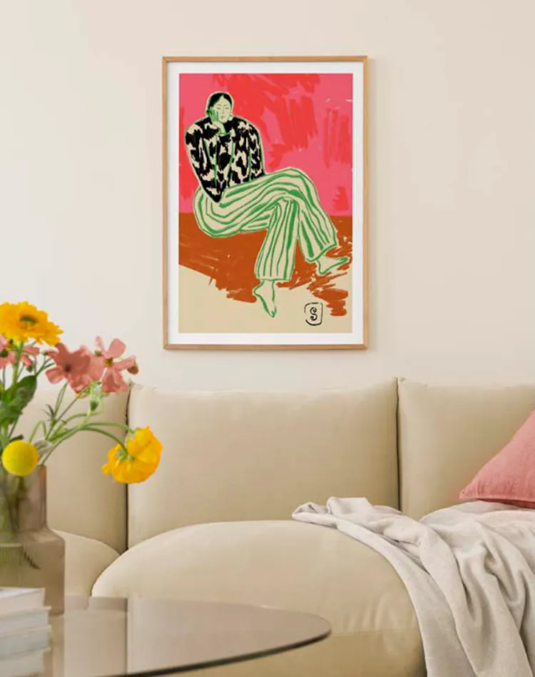 Calm Woman Portrait Poster