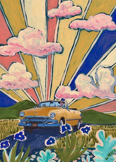 Eleanor Baker - Big Sur Postcard Plakat