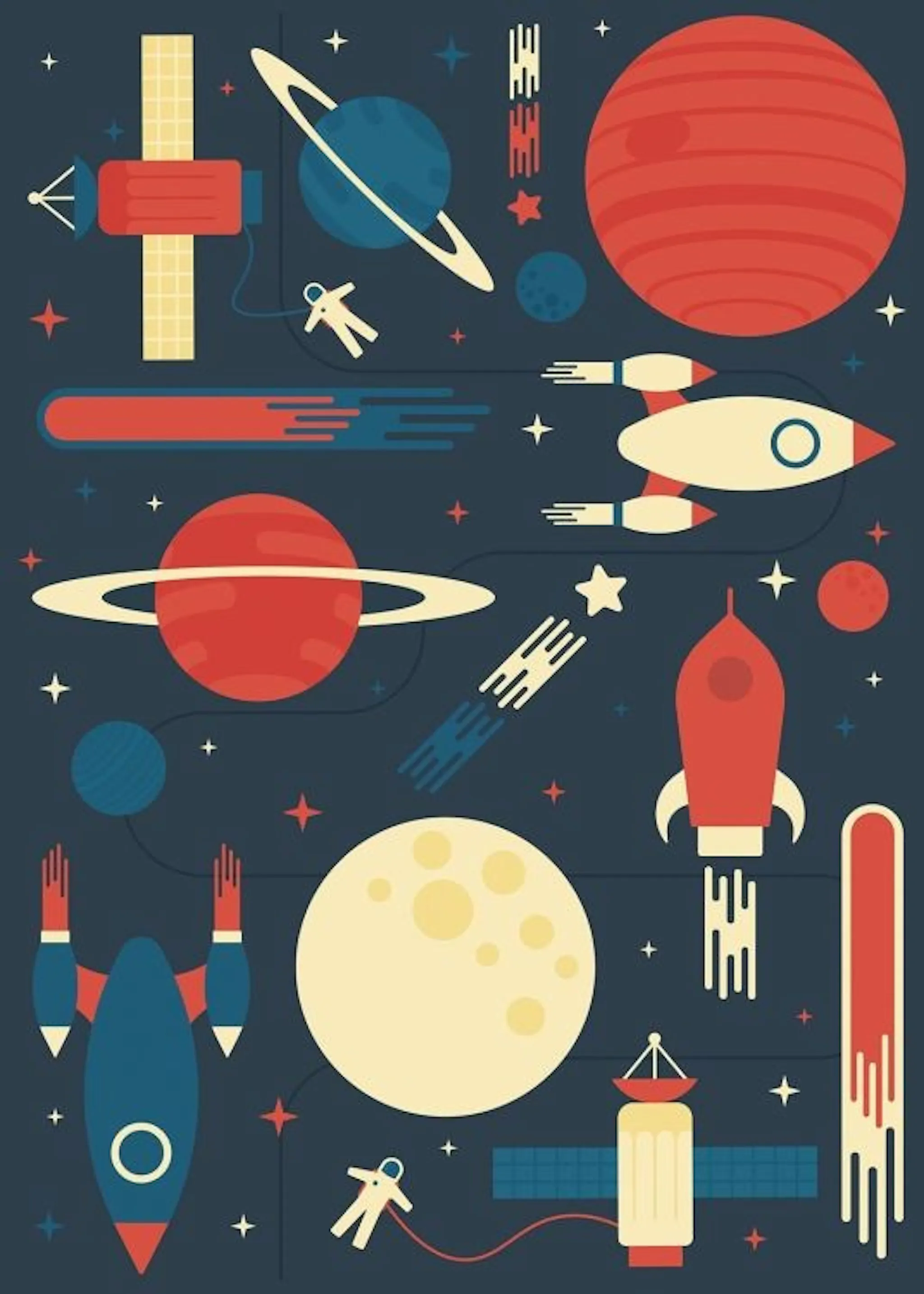 Space art prints | Porters with space designs | desenio.ie