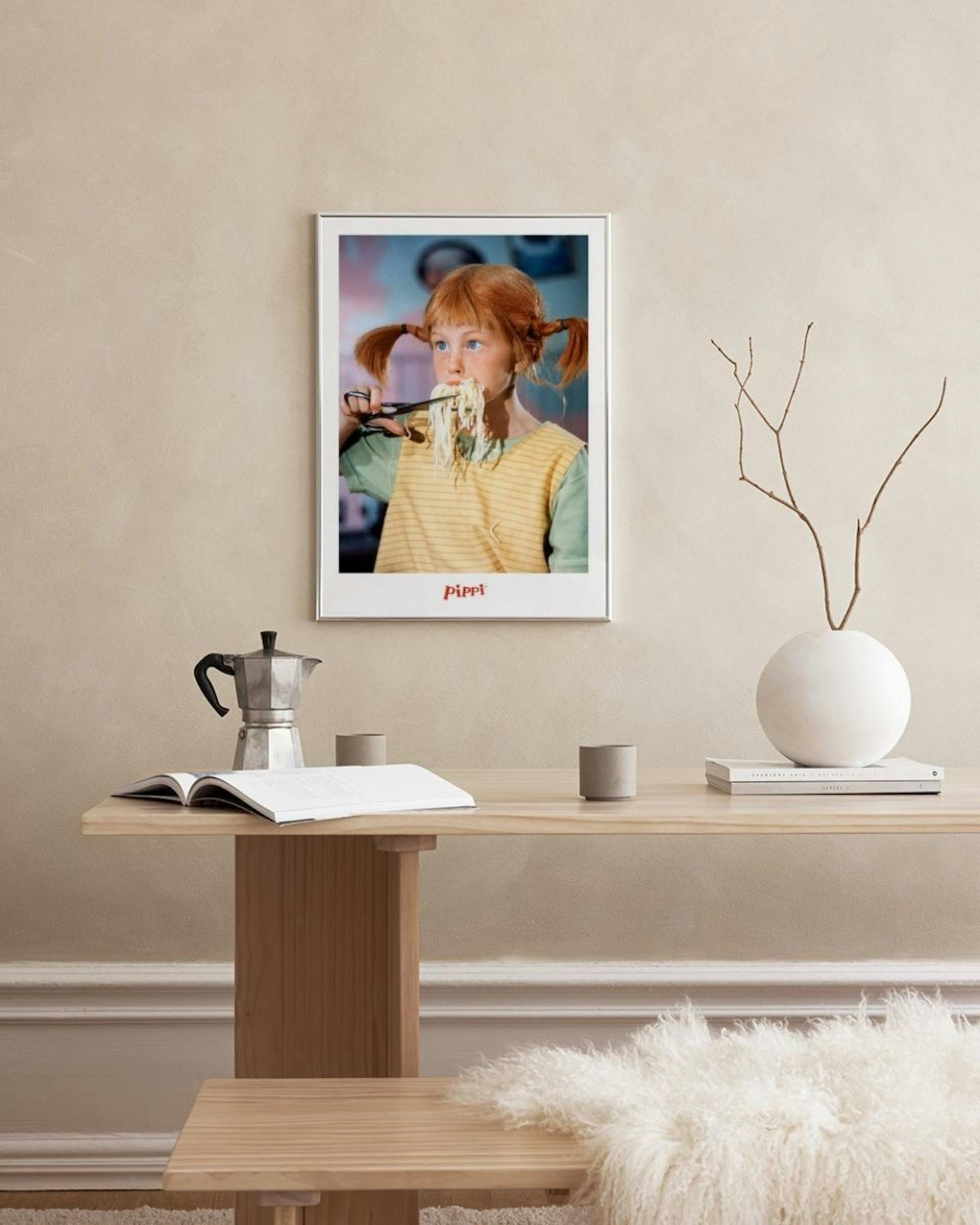 Pippi Longstocking Eats Spaghetti Poster