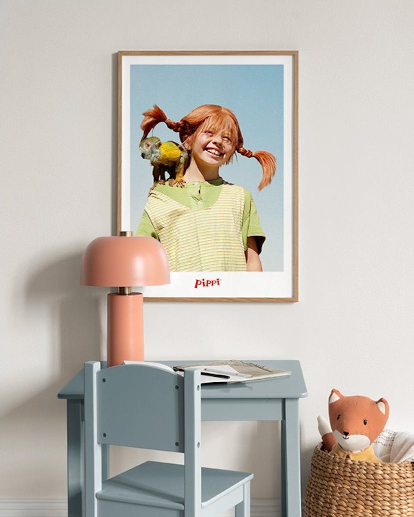 Pippi Longstocking Portrait Poster