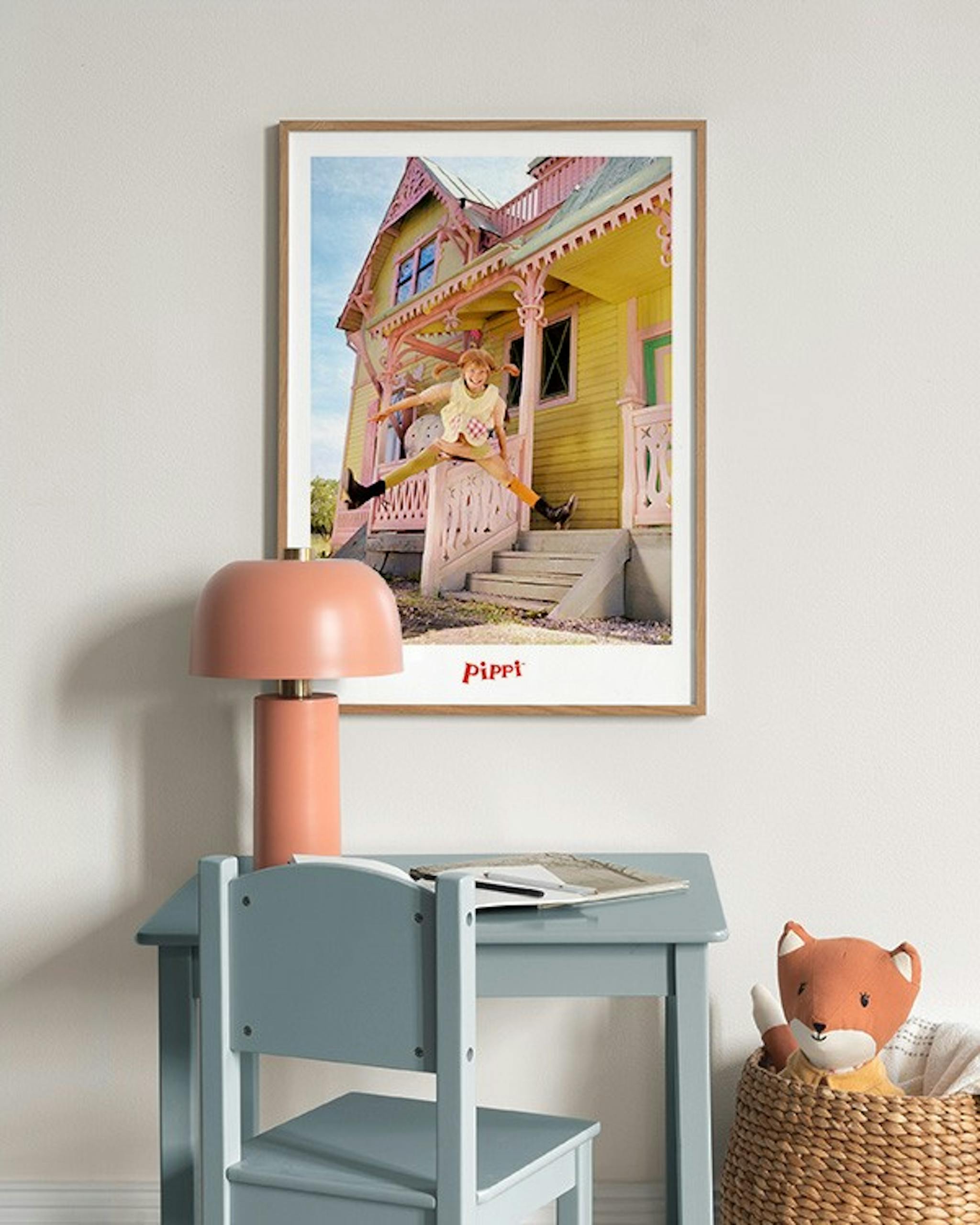 Pippi Longstocking Jumping Poster