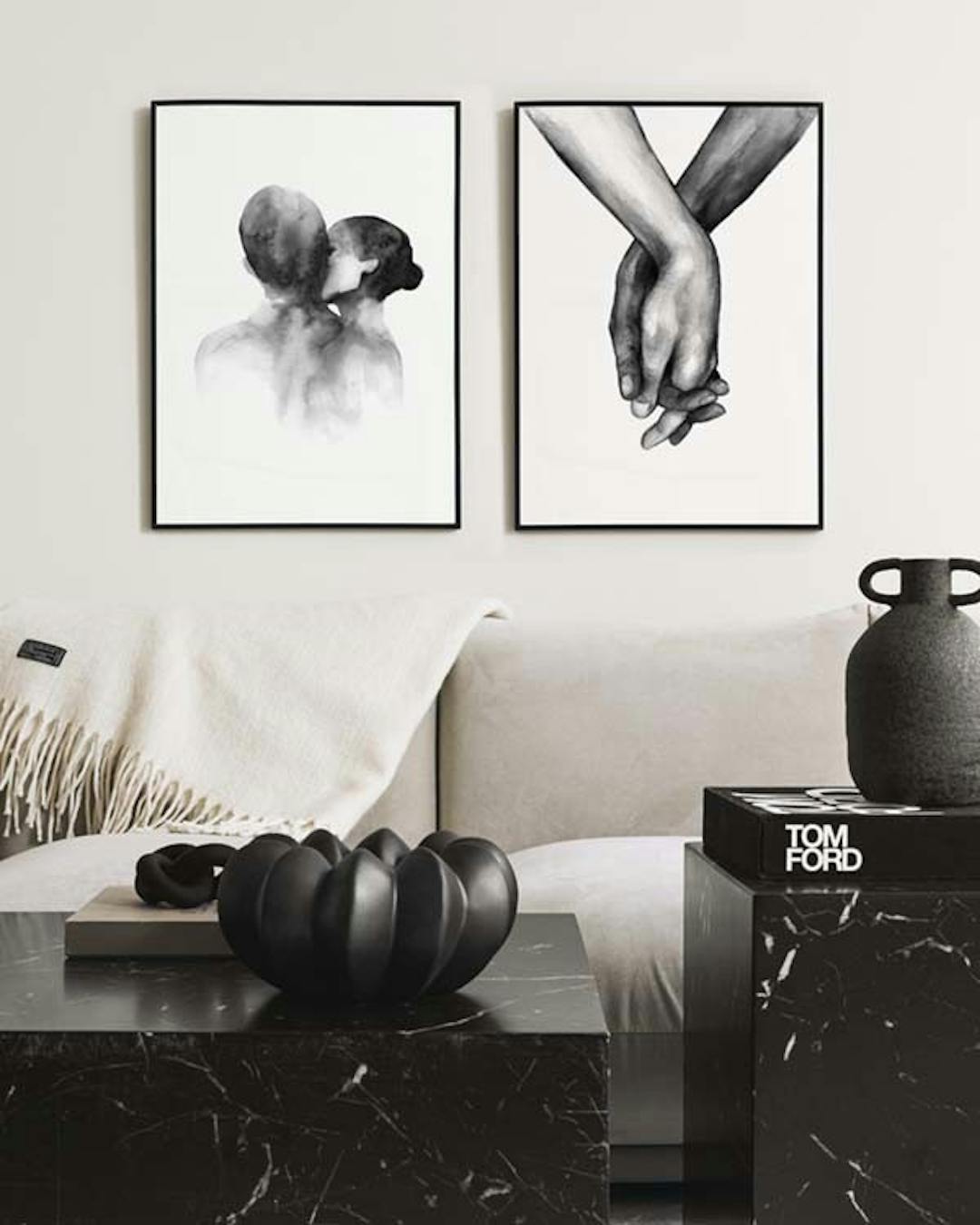 Watercolour Duo Poster pack