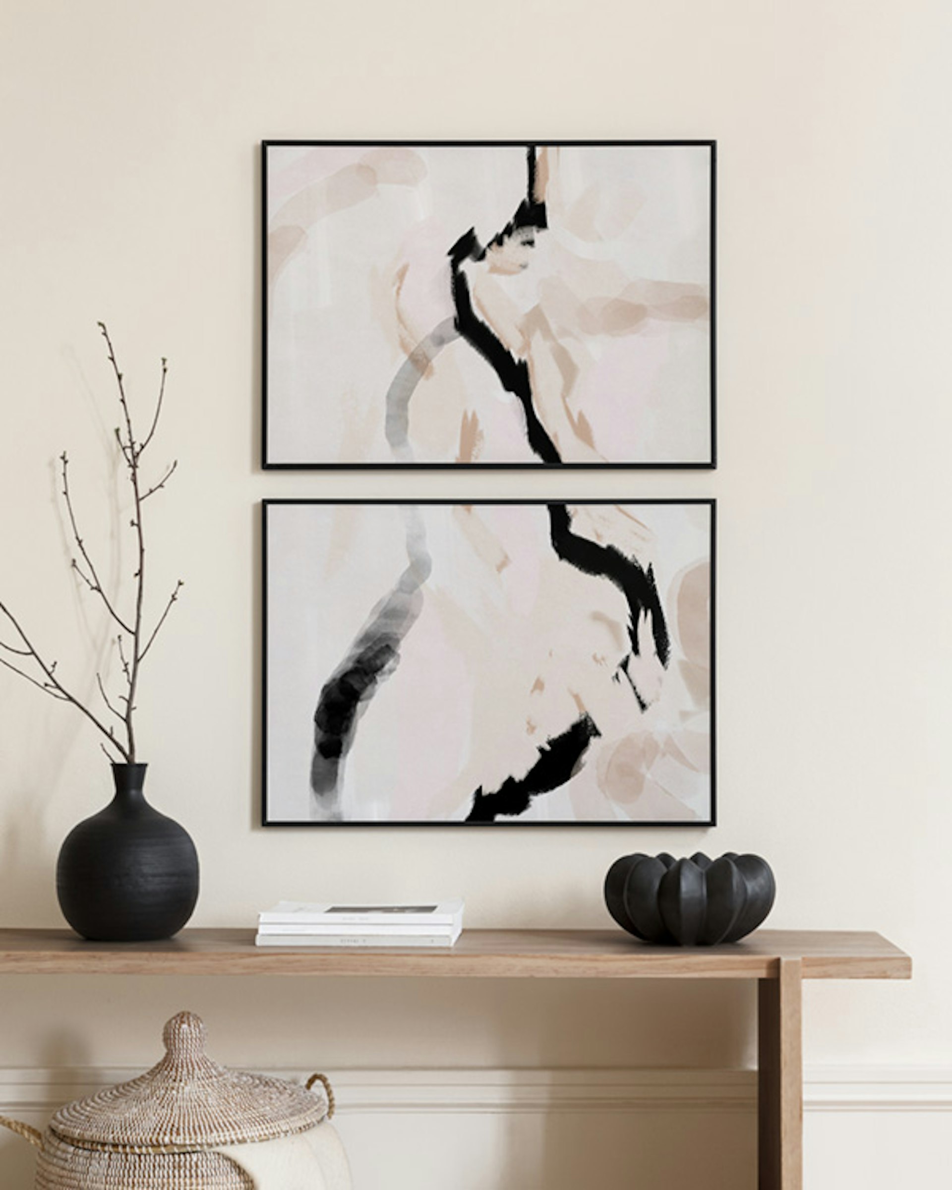 Beige Wave Duo Pack de posters