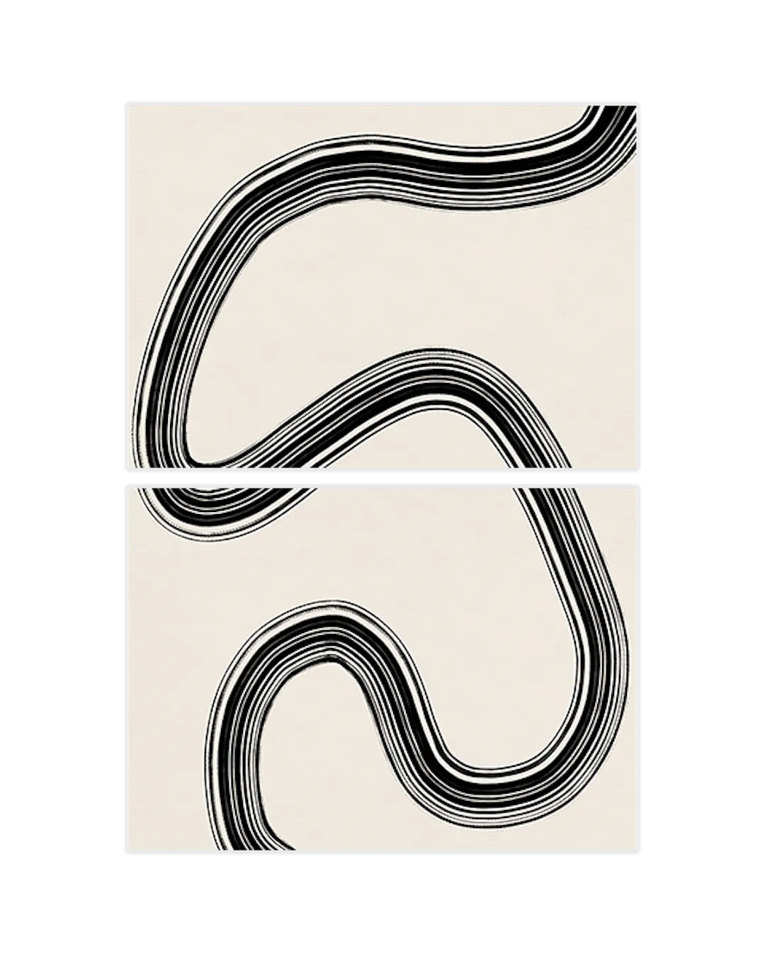 Black Curve Duo Poster pack