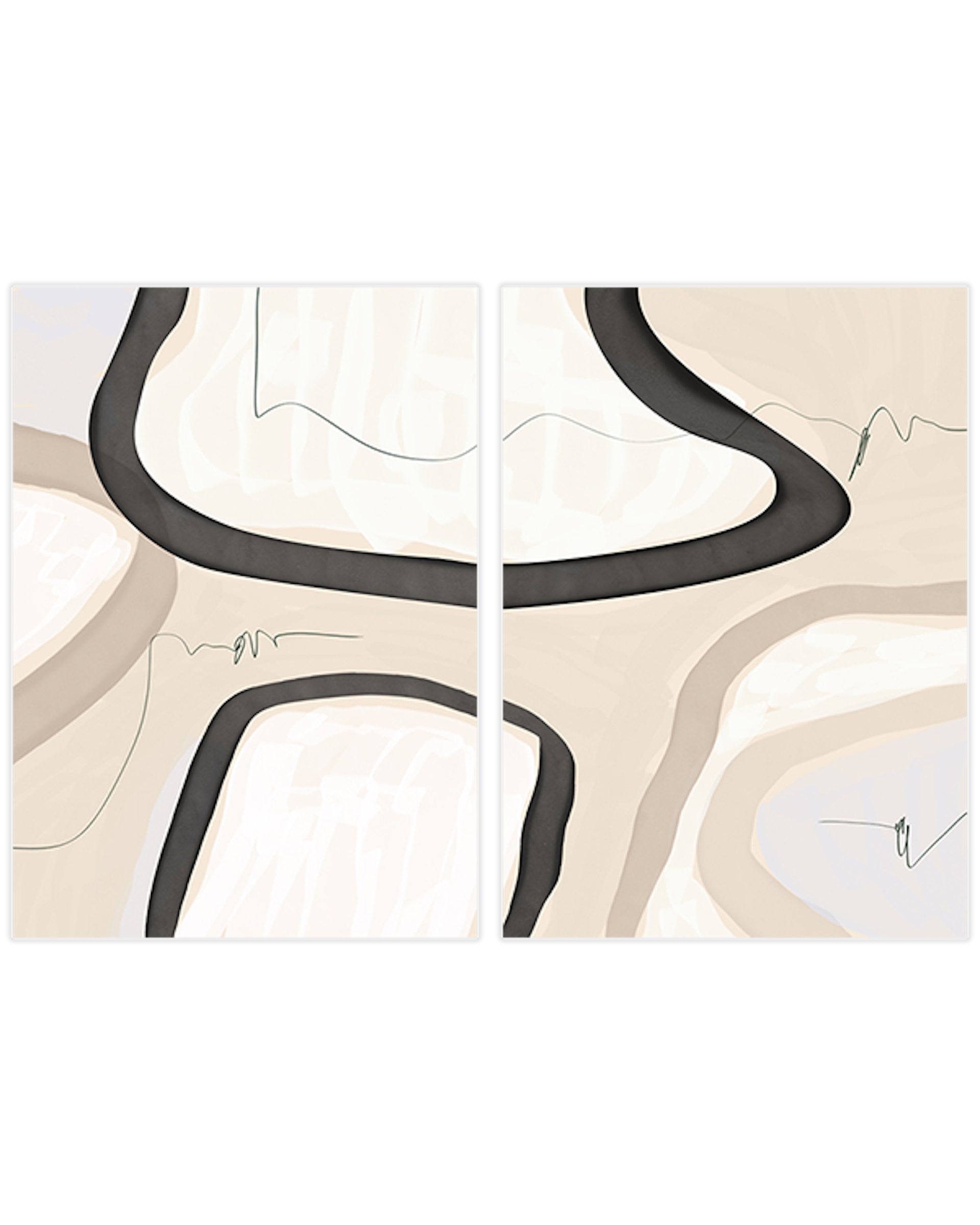 Abstract Shapes Duo Posterpaket