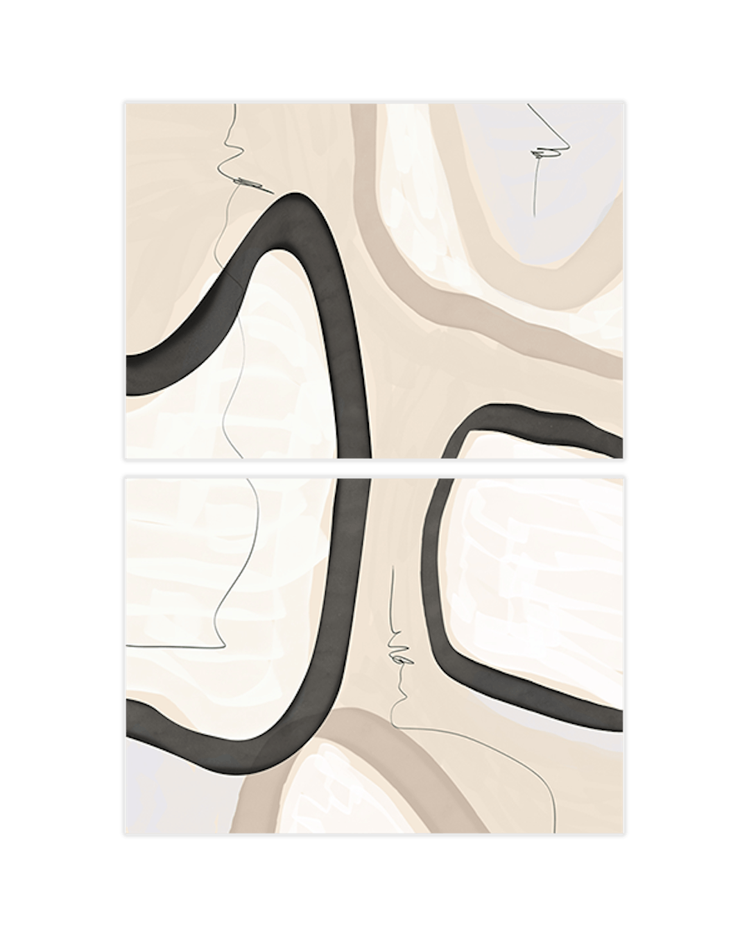 Abstract Shapes Duo Poster pack