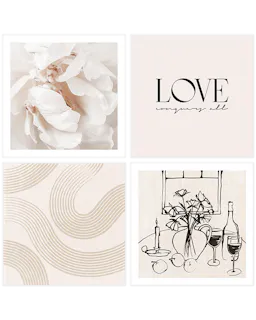 Soft Beige Collection Poster pack