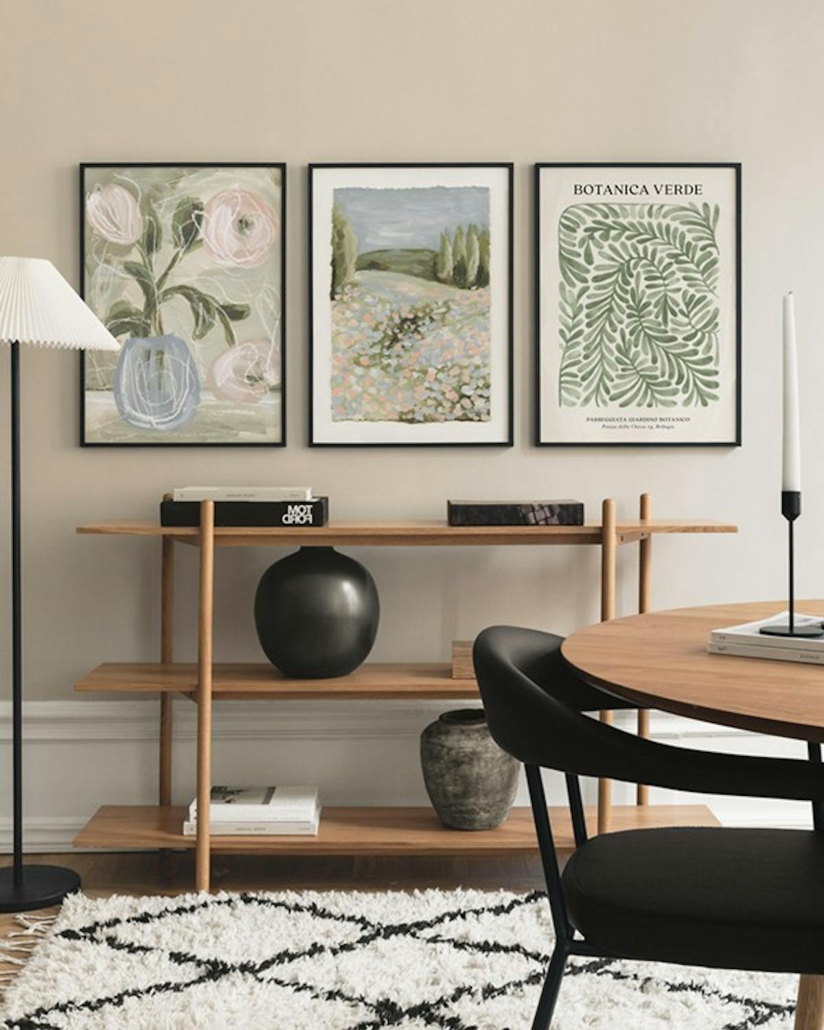 Romantic Green Trio Poster pack