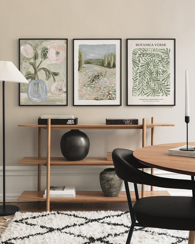 Romantic Green Trio Poster pack