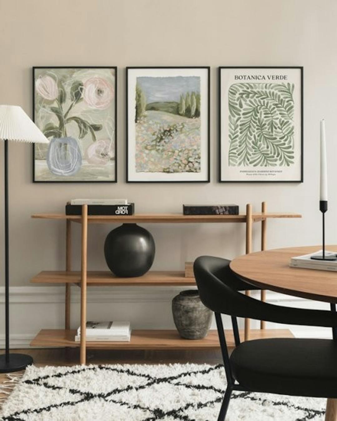 Romantic Green Trio Poster pack