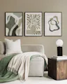 Abstract Green Trio Poster pack