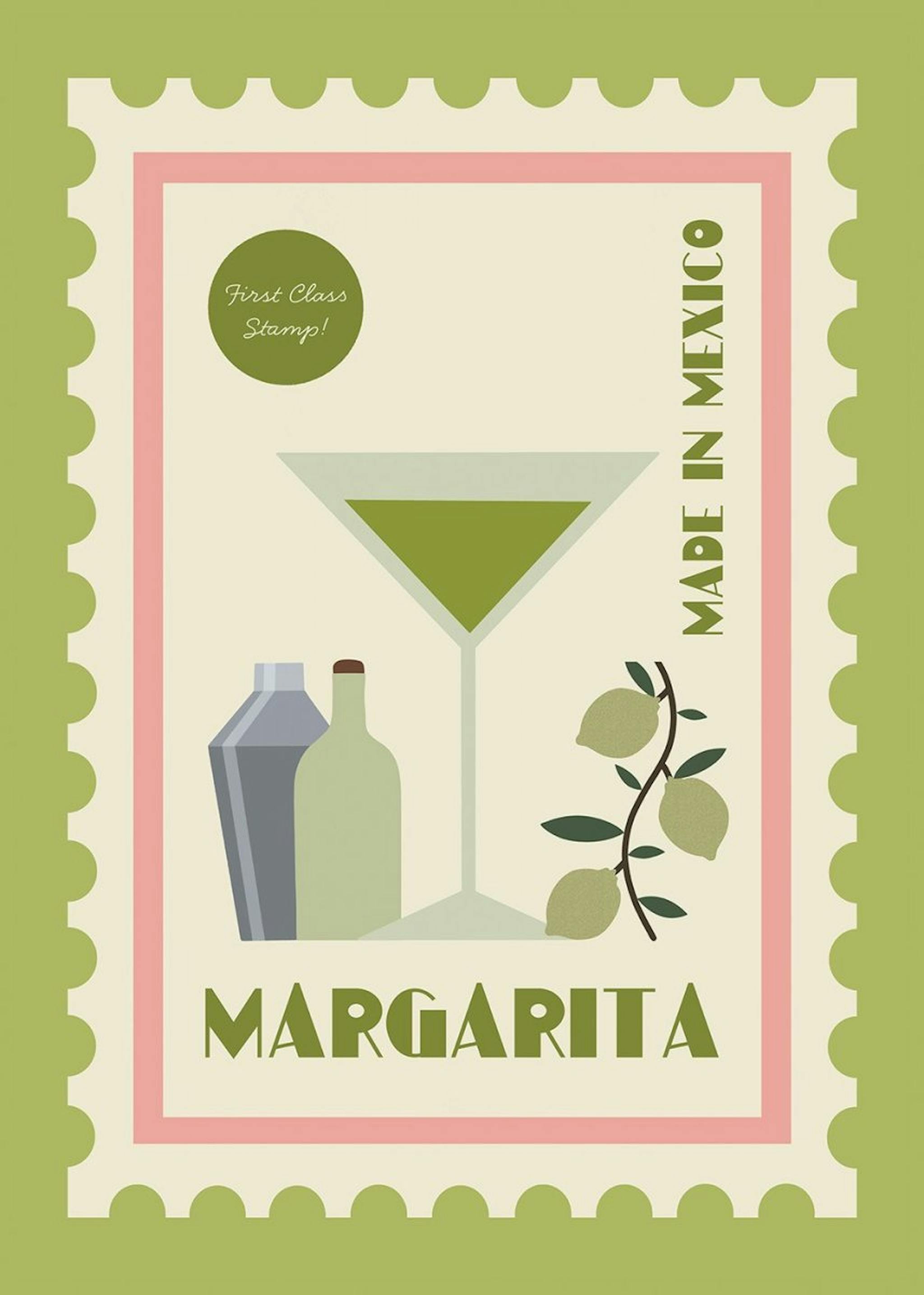 Colorful Stamp Collection Poster pack