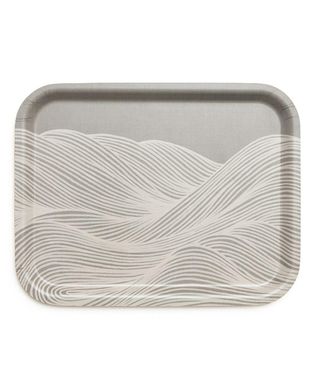 Line Wave Dark Tray